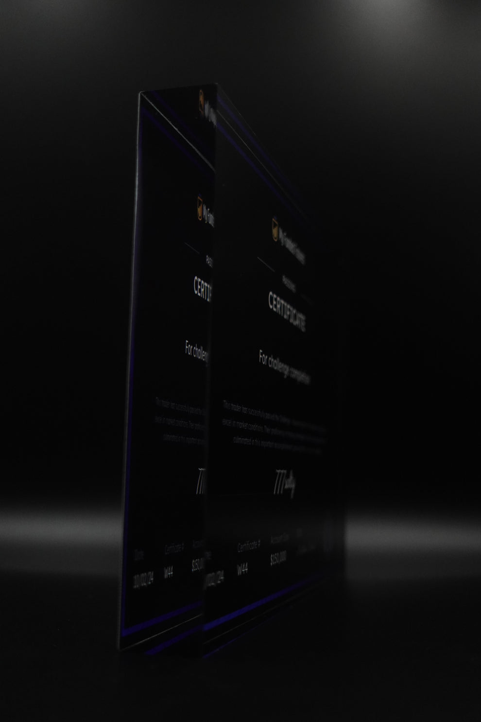 Verified Trader™ | Trading Certificate Plaques