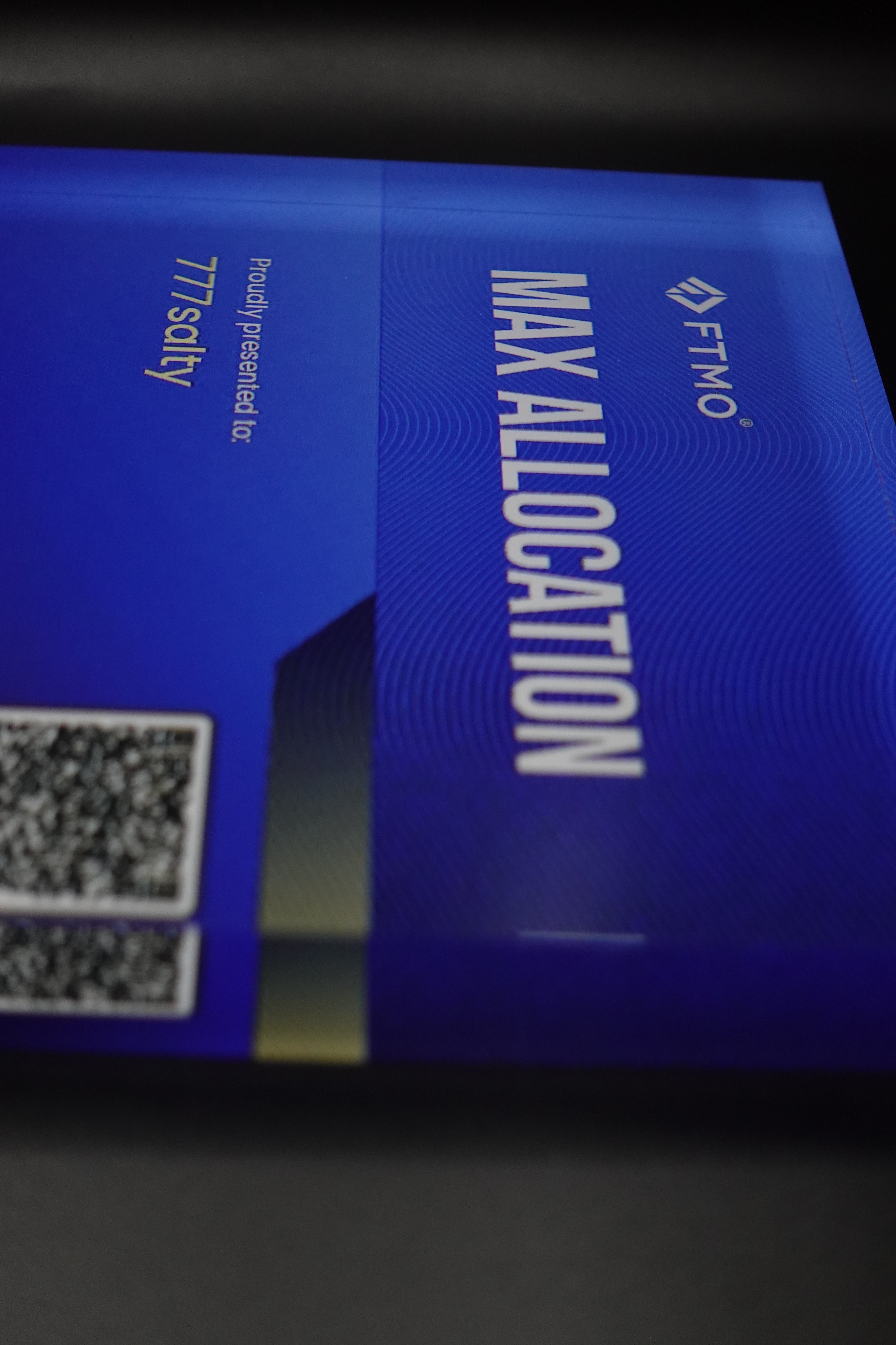 Verified Trader™ | Trading Certificate Plaques